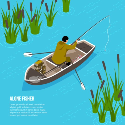 Filipino fisherman paddling outrigger in subic Vector Image