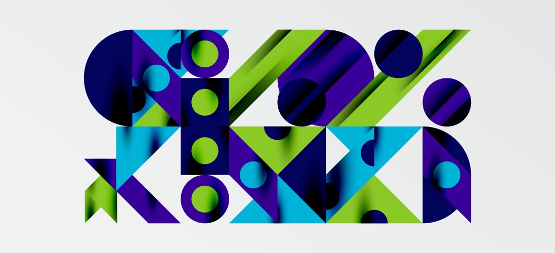 Geometric neo patterns abstract background Vector Image