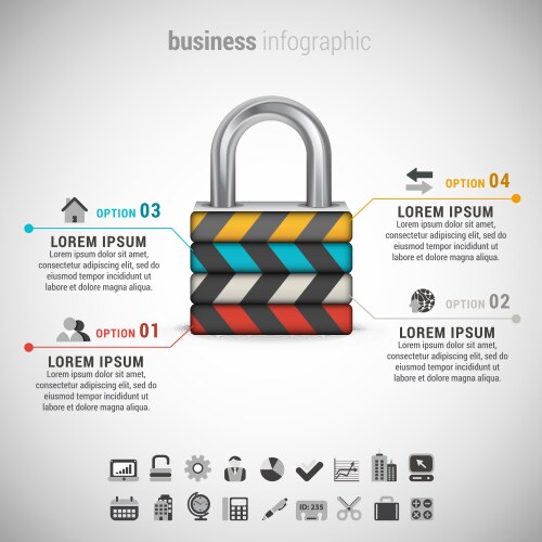 Lock Infographic Vector Images (over 12,000)