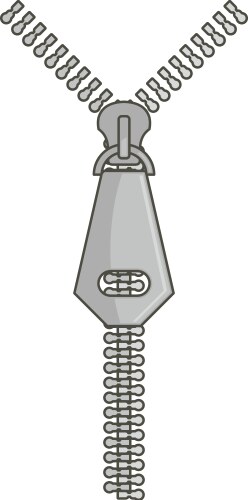 Short zip icon cartoon style Royalty Free Vector Image