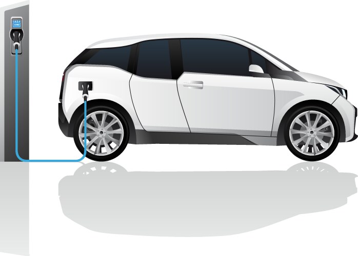Modern electric smart car charging automobile Vector Image
