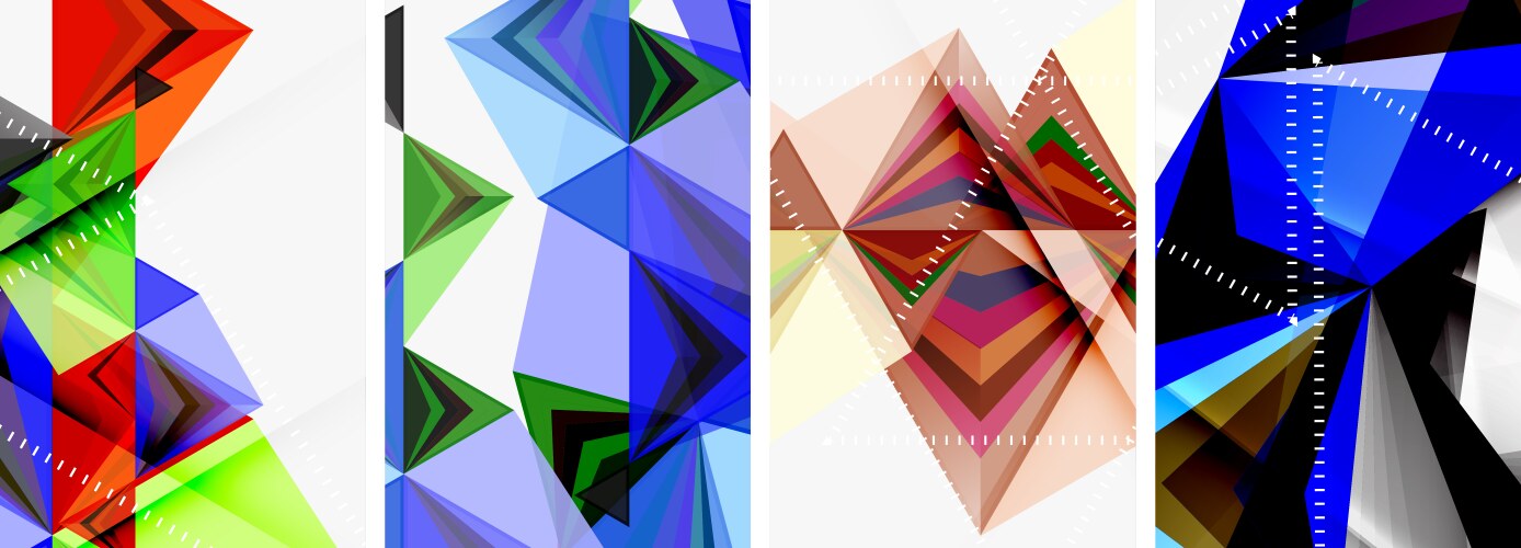 Minimalist triangular geometric clean concept Vector Image