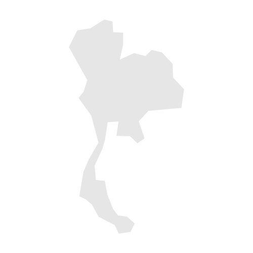 Thailand simplified map Royalty Free Vector Image