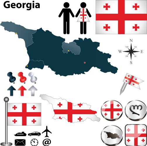 Georgia Map Vector Images (over 5,600)