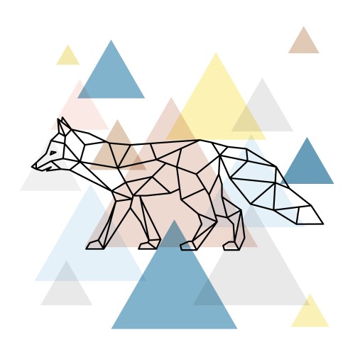 Polygon Fox Vector Images (over 890)