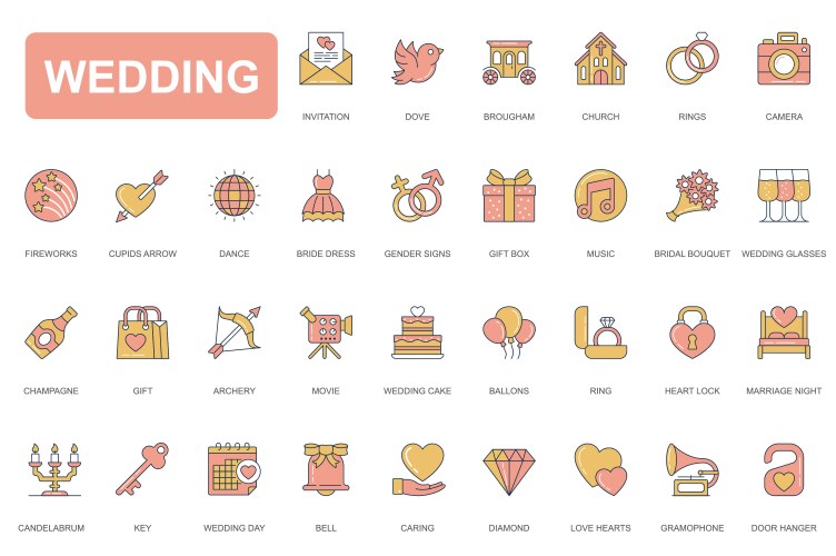 Wedding invitation card Royalty Free Vector Image