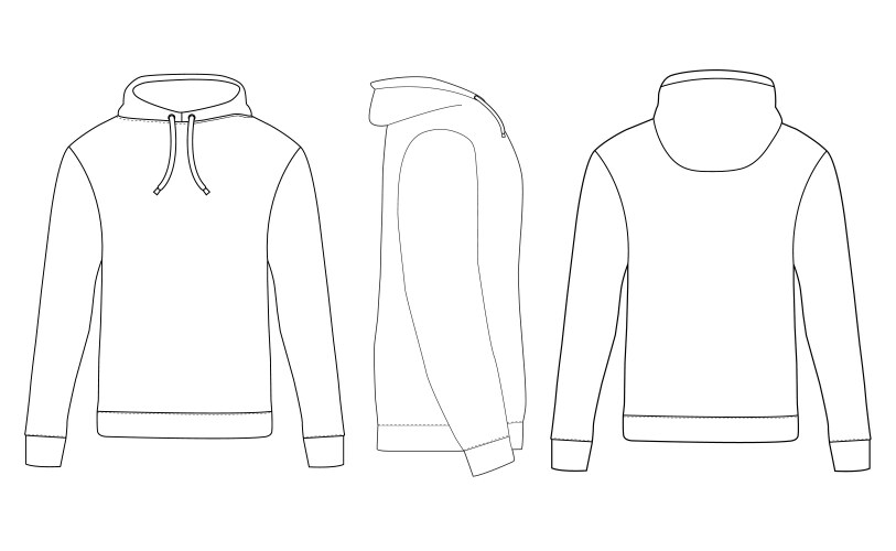 Hoodie Outline Vector Images (over 4,300)