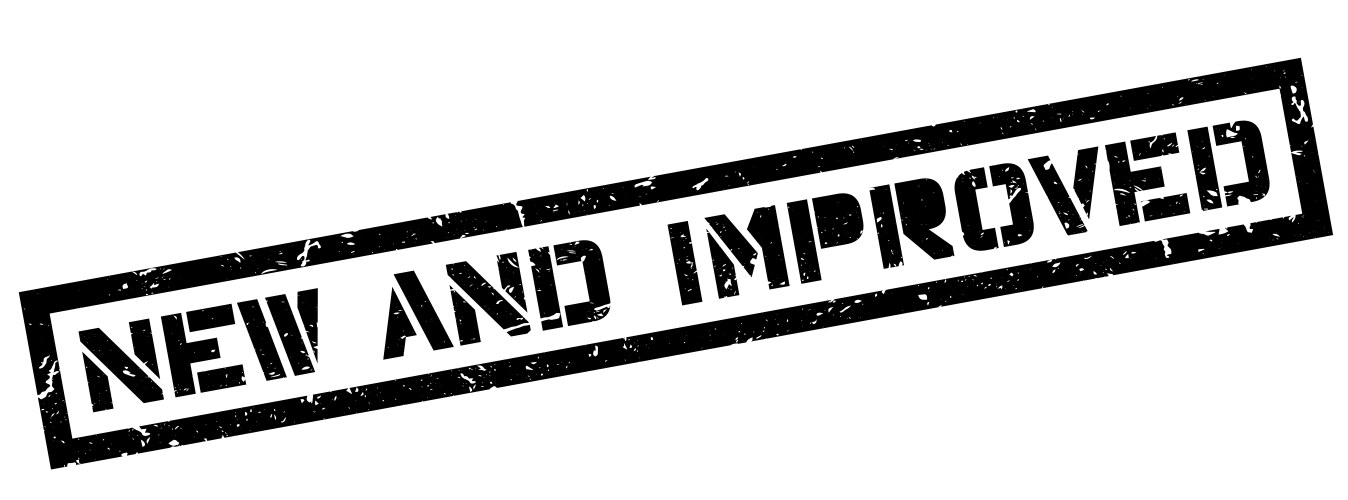 New improved rubber stamp Royalty Free Vector Image