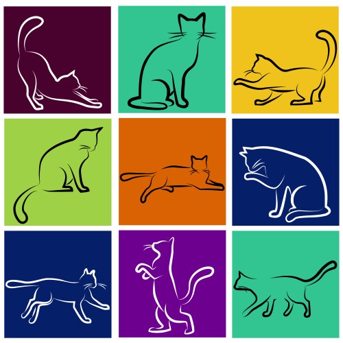 Cat Outline Vector Images (over 79,000)