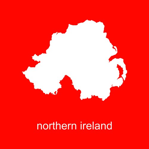 Outline Map of Northern Ireland Vector Images (over 530)