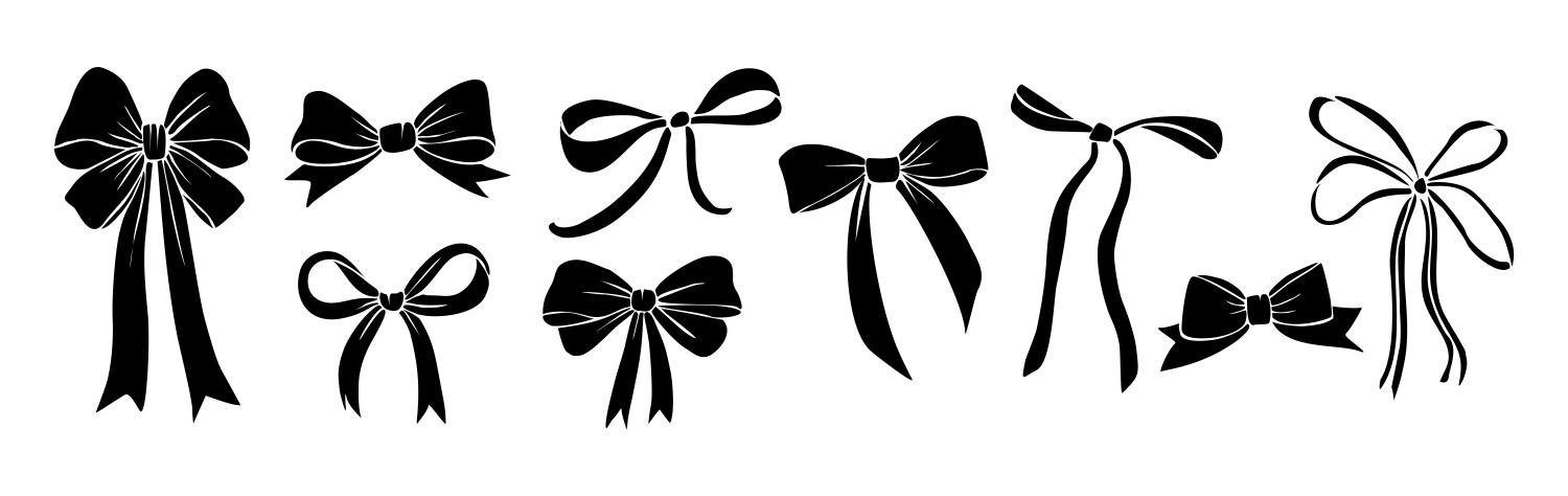 Black and White Bow Vector Images (over 30,000)