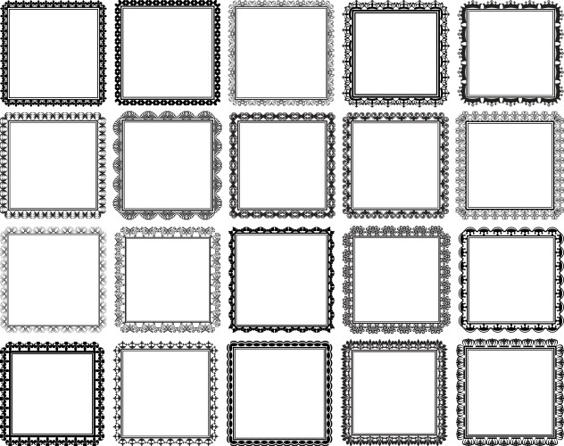 Square Border Vector Images (over 110,000)