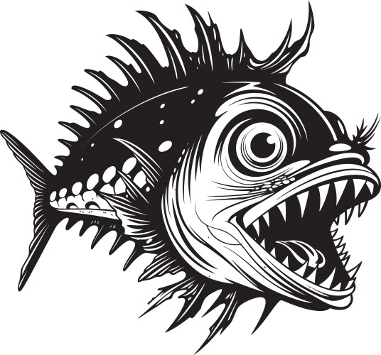 Evil Fish Vector Images (over 1,700)