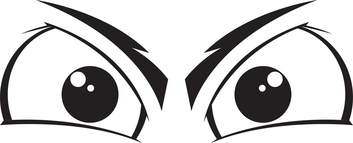 Set of cartoon eyes Royalty Free Vector Image - VectorStock