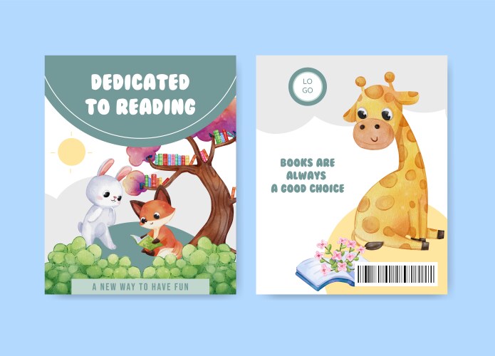 Kindergarten book cover Vector Images & Graphics for Commercial Use ...