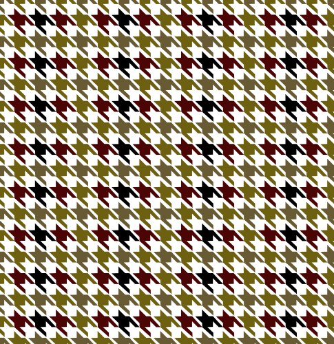 Yellow and black houndstooth seamless pattern Vector Image