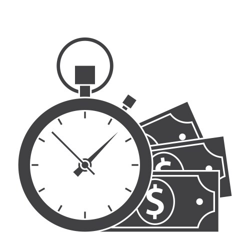Time is money Royalty Free Vector Image - VectorStock