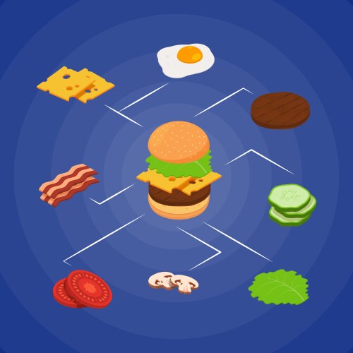 Burger Ingredients Vector Images (over 7,200)