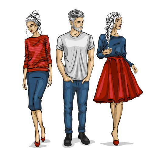 Man model Royalty Free Vector Image - VectorStock