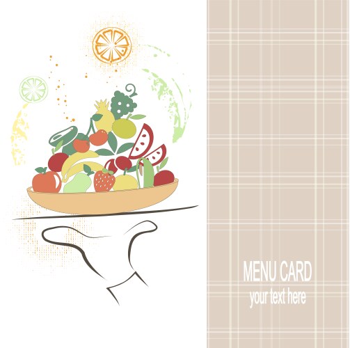 Menu design template Royalty Free Vector Image