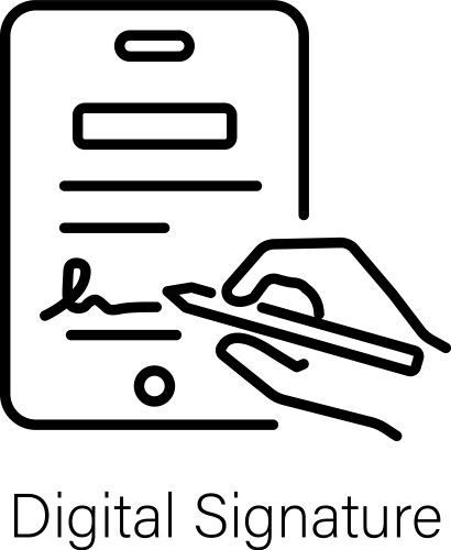 Digital Signature Icon Vector Images (over 4,600)
