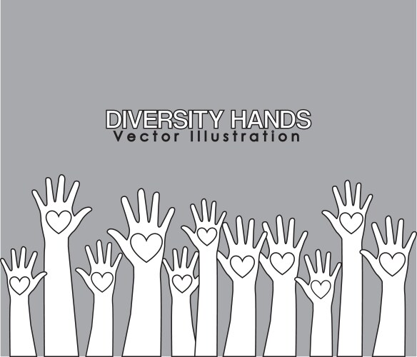 Cartoon hands comic arms with four and five Vector Image