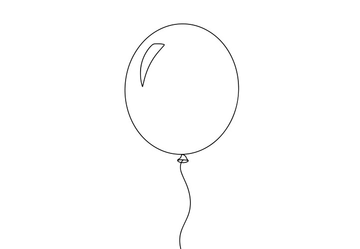 Balloon Line Art Party Vector Images (over 5,200)