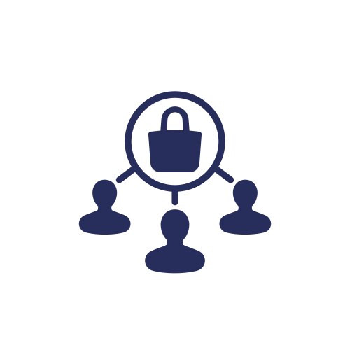 Customers icon on white Royalty Free Vector Image