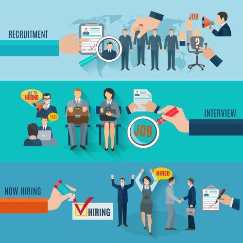 Job vacancy and new recruitment Royalty Free Vector Image