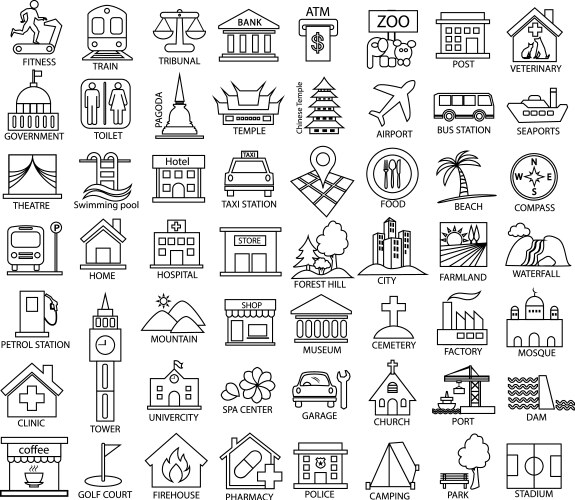 Cemetery Map Symbol Vector Images (over 350)