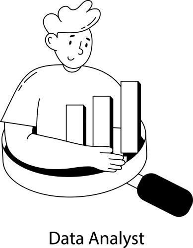 Data analyst Royalty Free Vector Image - VectorStock