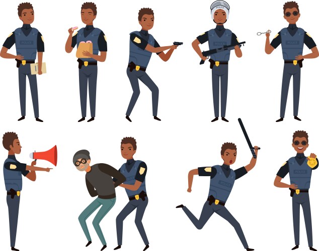 Cartoon guard security Vector Images & Graphics for Commercial Use ...