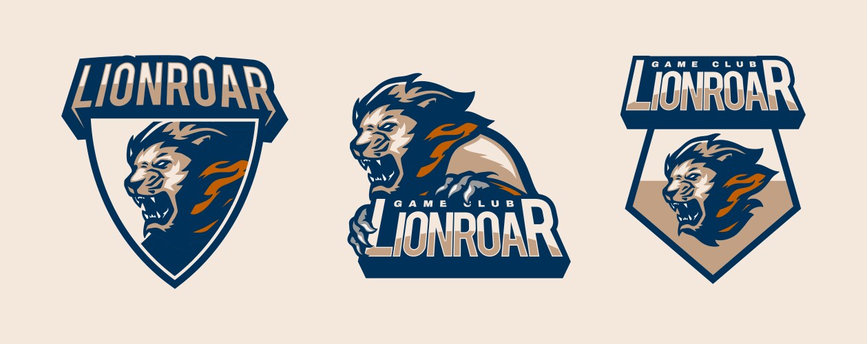 Lion sport logo Royalty Free Vector Image - VectorStock