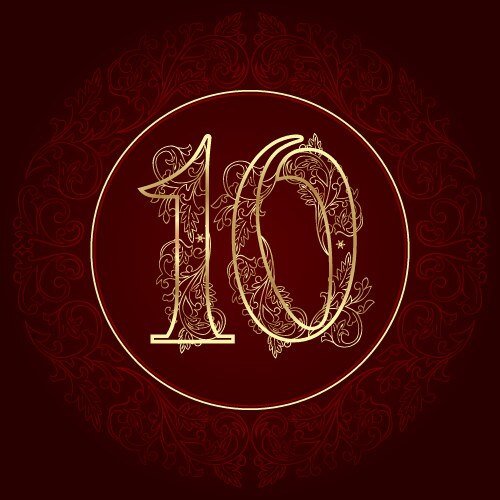 Floral Number Vector Images (over 10,000)