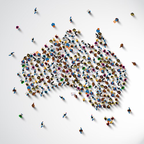 Earth globe with people planet Royalty Free Vector Image