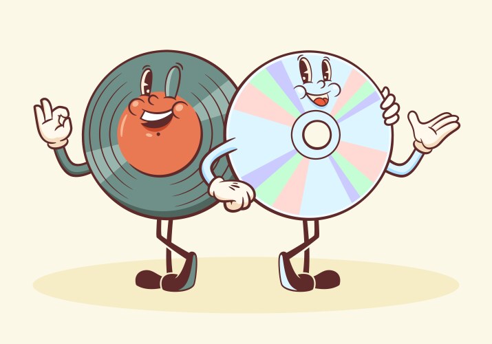 Retro groovy japanese daifuku mochi characters Vector Image