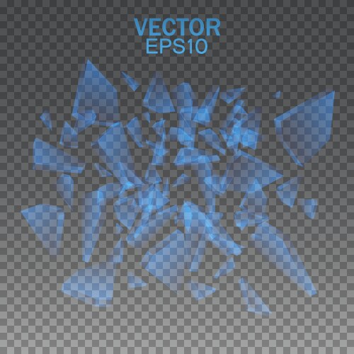 Broken glass cracks bullet marks Royalty Free Vector Image