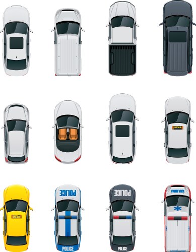 Car Top View Vector Images (over 8,100)