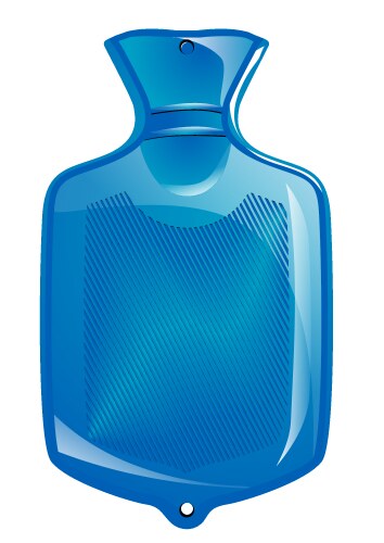 Hot water bottle pain relief and cold Royalty Free Vector