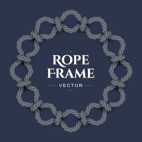 Rope frames set Royalty Free Vector Image - VectorStock