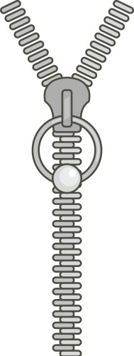 Short zip icon cartoon style Royalty Free Vector Image