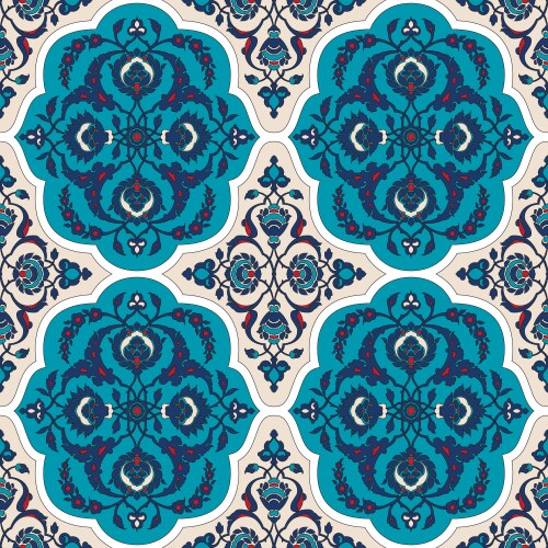 Arabesque seamless pattern Royalty Free Vector Image