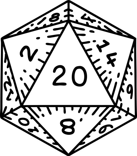 D20 Dice Vector Images (over 7,600)