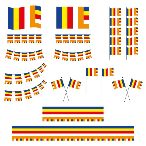 Buddhist Prayer Flags Vector Images (48)