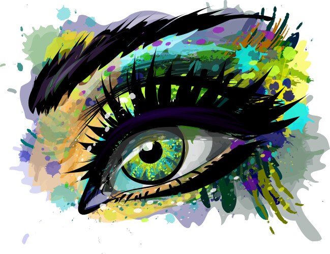 Eye Splash Lash Vector Images (70)