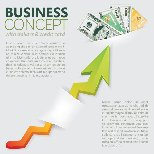 Business and progress concept Royalty Free Vector Image