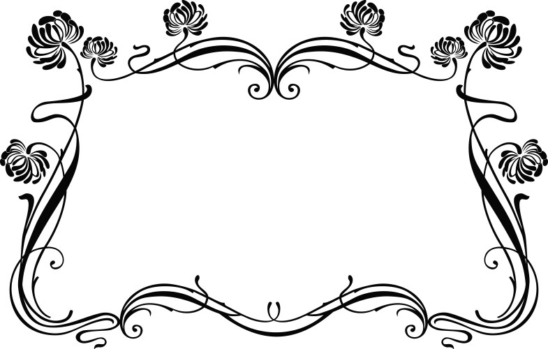 Classic black and white borders Royalty Free Vector Image