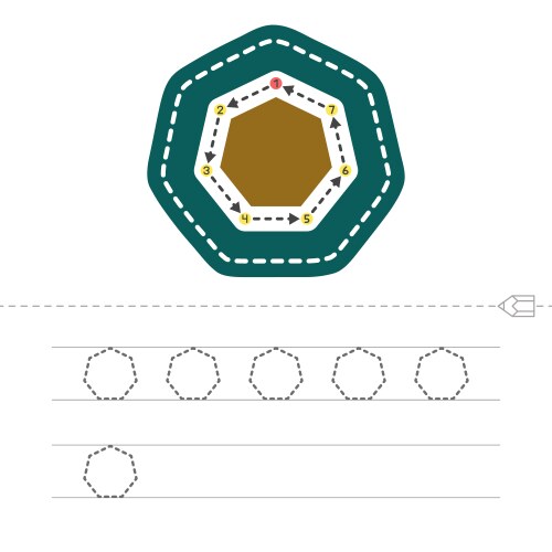 Heptagon Shapes Vector Images (over 1,000)