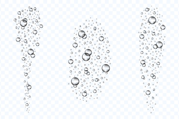 Water puddle set in cartoon style liquid Vector Image