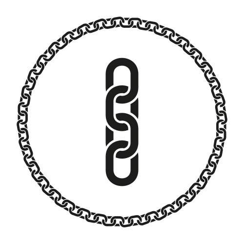 Metal chain seamless pattern metallic industrial Vector Image